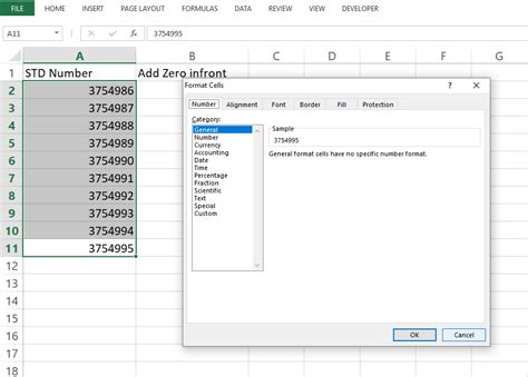 Excel How To Put 0 In Front Of Numbers Basic Excel Tutorial