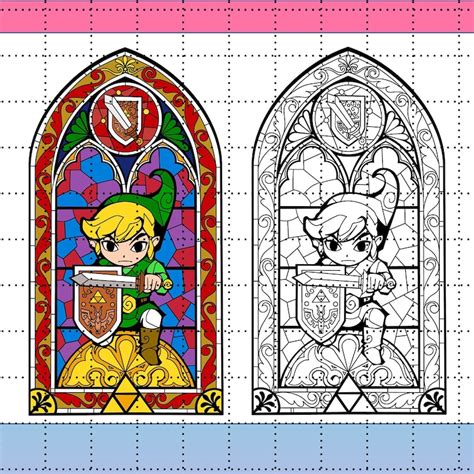 Anime Stained Glass Etsy