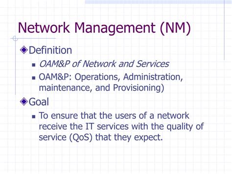 PPT Network Management Overview PowerPoint Presentation Free Download ID