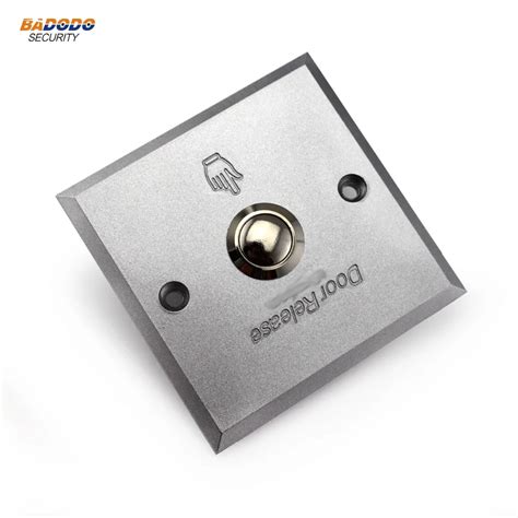 Aluminum Alloy Panel Exit Push Button For Access Control Steel Push Button Dimension X On