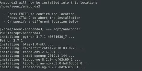 how to install and uninstall anaconda on linux