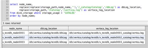 Hp Vertica Database Log Files And Their Locations Db Jungle