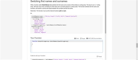 Solved Switching First Names And Surnames And Space Between Chegg