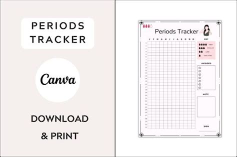Menstruation Tracker Template Graphic By Realtor Templates Creative Fabrica