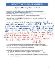 Understanding Row Equivalence In Linear Algebra ELEMENTARY LINEAR ALGEBRA Systems Of Linear