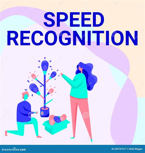 Text Sign Showing Speed Recognition Business Idea Technology Used To