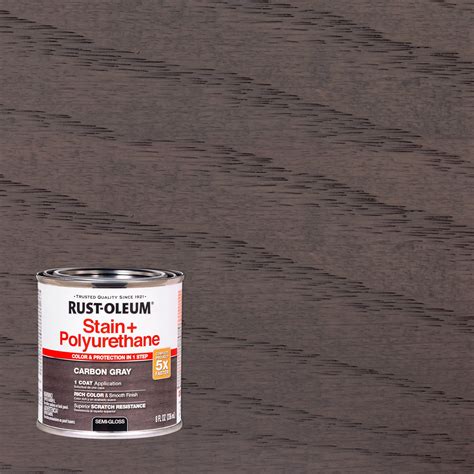 Carbon Gray Rust Oleum Stain And Polyurethane Semi Gloss Hp