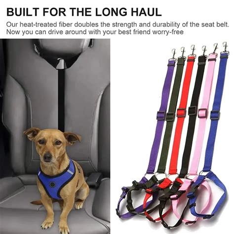 Adjustable-Pet-Cat-Dog-Car-Seat-Belt-Pet-Seat-Vehicle-Dog-Harness-Lead ...