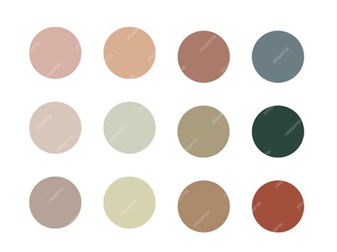 Premium Vector Muted Colors Palette Swatch Guide Decoration Scheme Vector Premium Vector Muted Colors Palette Swatch Guide Decoration Scheme Vector