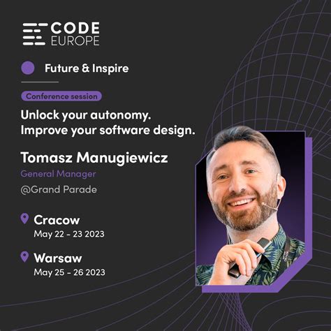 📚 Tomasz Manugiewicz On Linkedin Codeeurope23