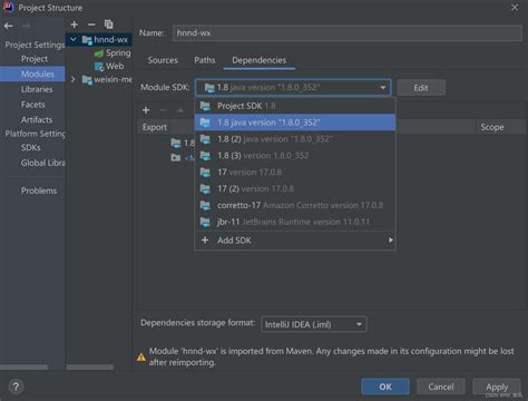 Idea启动项目errorjava Jdk Isn‘t Specified For Module ‘test‘java Jdk Isn