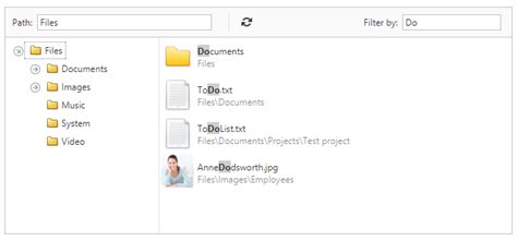 Filemanagersettingsfilteringfilteredfilelistview Property Aspnet Web Forms Controls