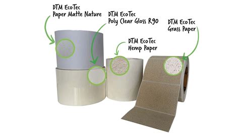 dtm introduces ecotec line for eco friendly labels labels and labeling