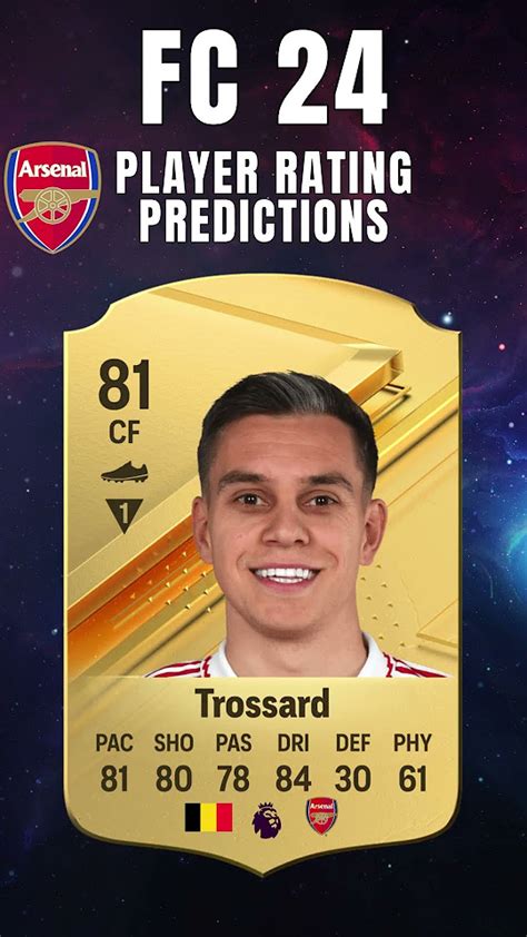 Fc 25 Arsenal Player Ratings Fifa Arsenal Eafc24 Youtube