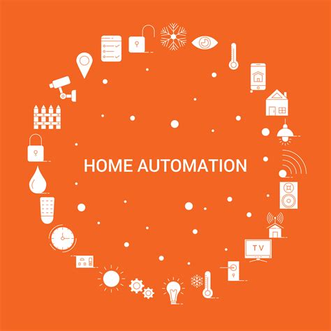 Home Automation Icon Set Infographic Vector Template 14179132 Vector Art At Vecteezy