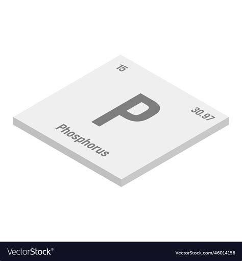 Phosphorus P Periodic Table Element Royalty Free Vector