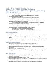 Comprehensive Biology Study Guide Final Exam Prep Course Hero