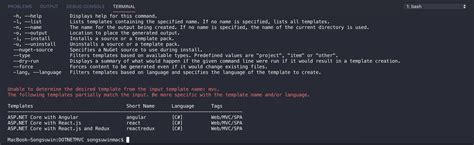 Asp Net Cannot Initialize MVC Template In Visual Studio Code Stack