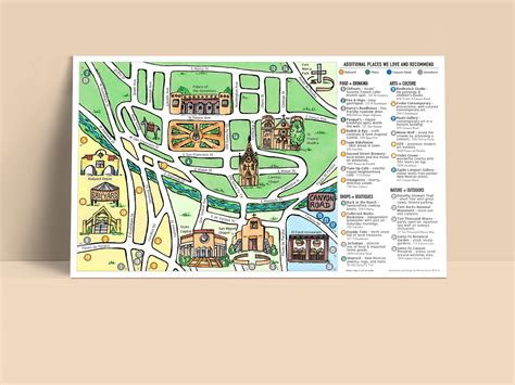 Illustrated Map And Tourist Brochure Behance