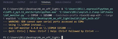 Esp Idf How To Stop ESP IDF Monitor Terminal In Visual Studio Code Stack Overflow