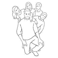 52 Group Poses Ideas Group Poses Poses Drawing Poses