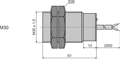 M30 Inductive Proximity Sensor M30 P1 30 72 U1
