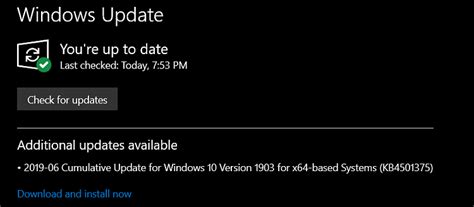 Cumulative Update Kb4501375 Windows 10 V1903 Build 18362 207 June 27 Windows Update Page 3