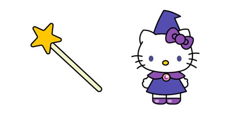 Hello Kitty Purple Witch Cursor Custom Cursor