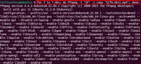 How To Convert Mkv To Mp4 Using Ffmpeg Its Linux Foss