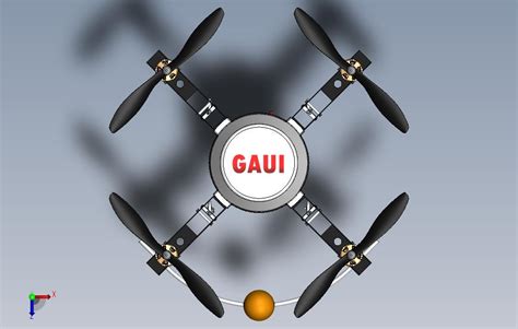 四轴飞行器图纸 Solidworks 2011 模型图纸免费下载 懒石网