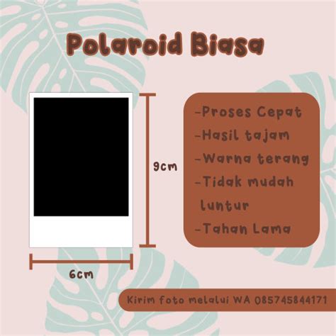 Jual Polaroid Cetak Foto Ala Polaroid Cetak Polaroid Foto Polaroid Custom Kab