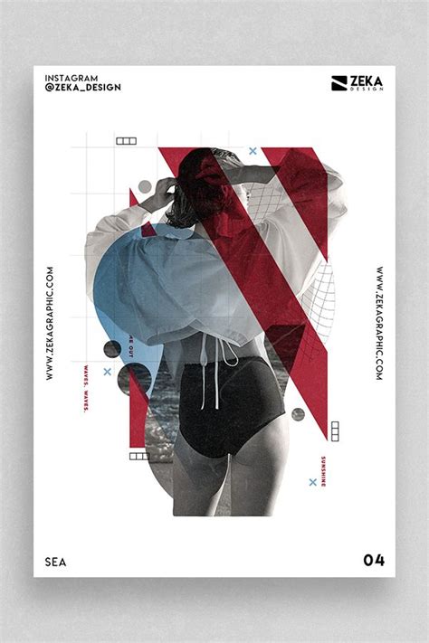Sea Poster Design Inspiration By Zeka Design Minimalist Graphic Design