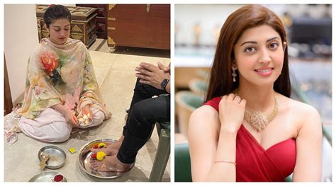 Pranitha Subhash Criticised For Sitting At Her Husbands Feet During Ritual Actor Says I