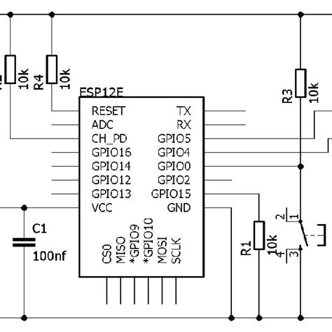 Schematic Diagram Of A Wearable Sensor The Esp12e Module Read The Data Download Scientific