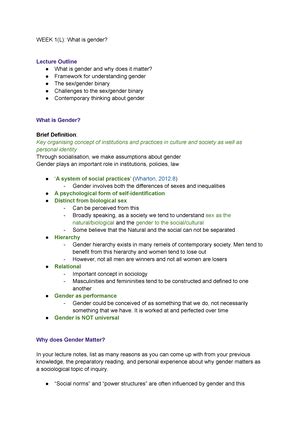 WEEK L Gender And Intersectionality WEEK L Gender And Intersectionality Learning