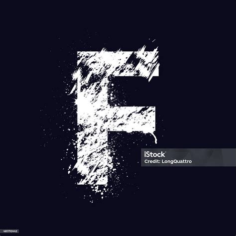 그런지 알파벳 F 2015년에 대한 스톡 벡터 아트 및 기타 이미지 2015년 개념 개념과 주제 Istock