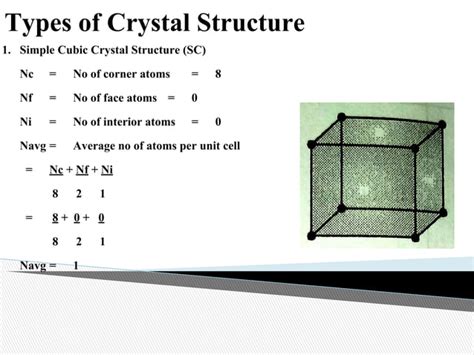 Crystal Structure Pptpdf Chemistry Science