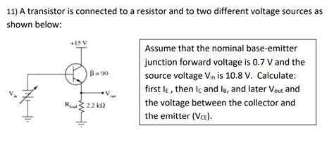 Solved How Do I Find Ie Ic Ib Vout And The Voltage