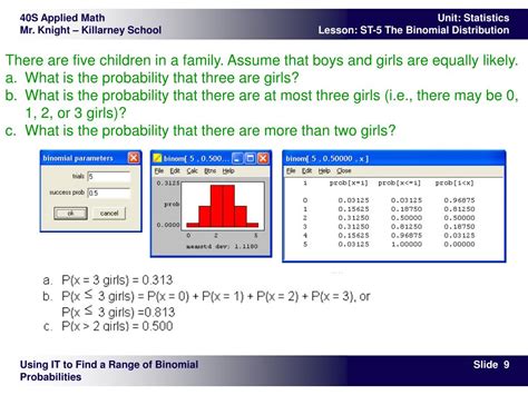 PPT The Binomial Distribution PowerPoint Presentation Free Download ID 837417