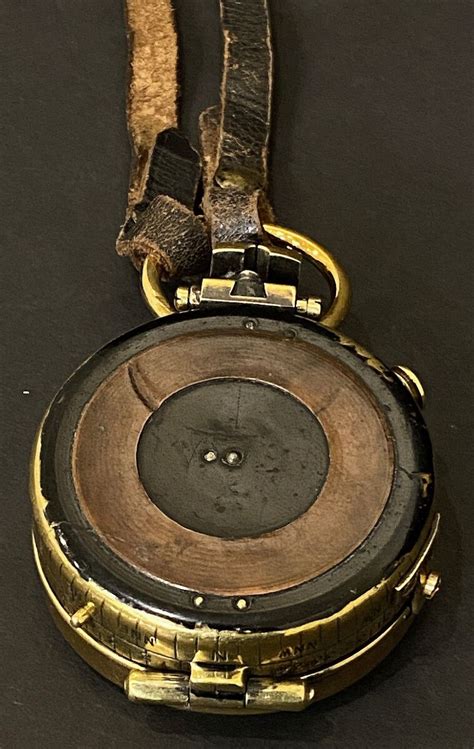 British Military Officers Wwi Marconi Marching Compass With Lanyard