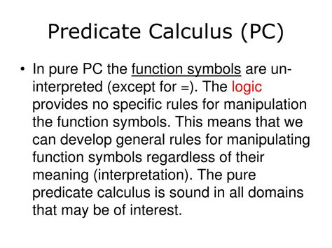 Ppt Computing Fundamentals 1 Lecture 5 Predicate Calculus Powerpoint Presentation Id 151026