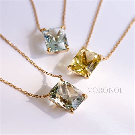 【数量限定】voronoi Open Setting エメラルドカット 「スカイブルートパーズ」 シンプル Voronoi ボロノイ ｰ 繊細・モダン・オリジナルジュエリーブランド