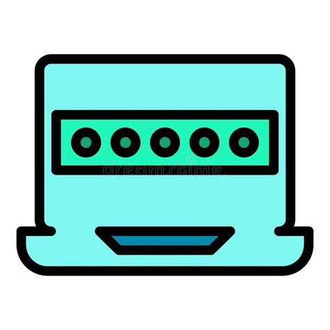 Computer Password Icon Vector Flat Stock Vector Illustration Of Lock