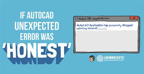 if the autocad unexpected error was honest archdaily