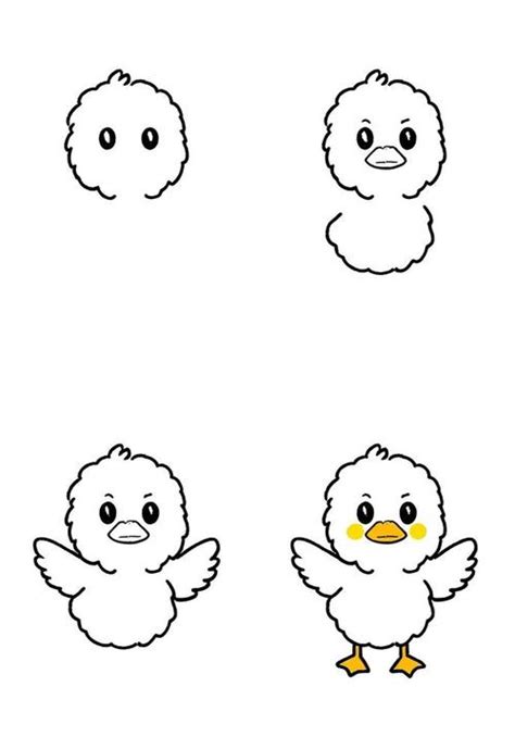 丑小鸭怎么画简笔画大全怎么画（推荐13张） 简笔画图片大全