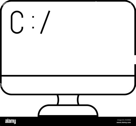 Coding Operating System Line Icon Vector Illustration Stock Vector Image And Art Alamy