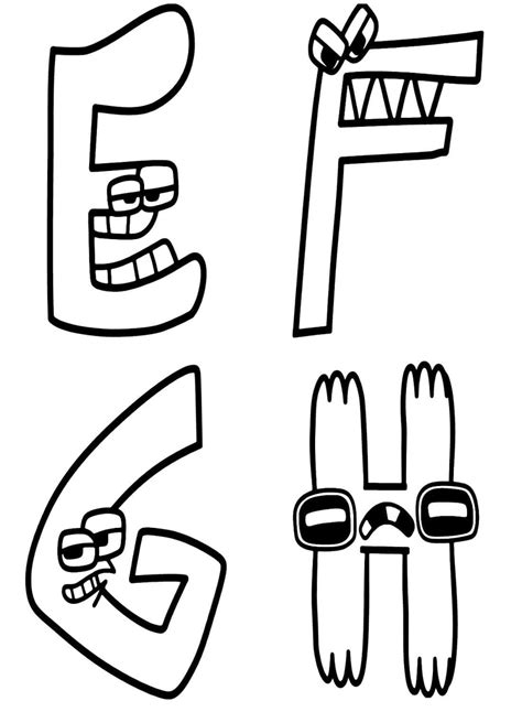 Desenhos De Alphabet Lore Para Colorir Imprimir E Pintar Coloringlib