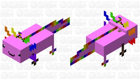 Party Axolotl Minecraft Mob Skin