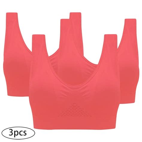Ywdj Lace Bras For Women Push Up 3 Pack Front Close Lounge Bras No