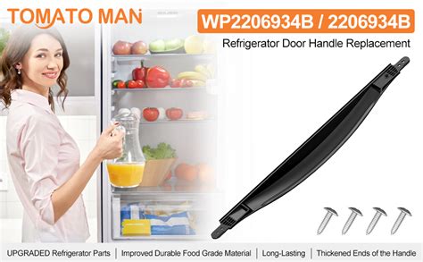 Upgraded Wp2206934b Refrigerator Door Handle Compatible